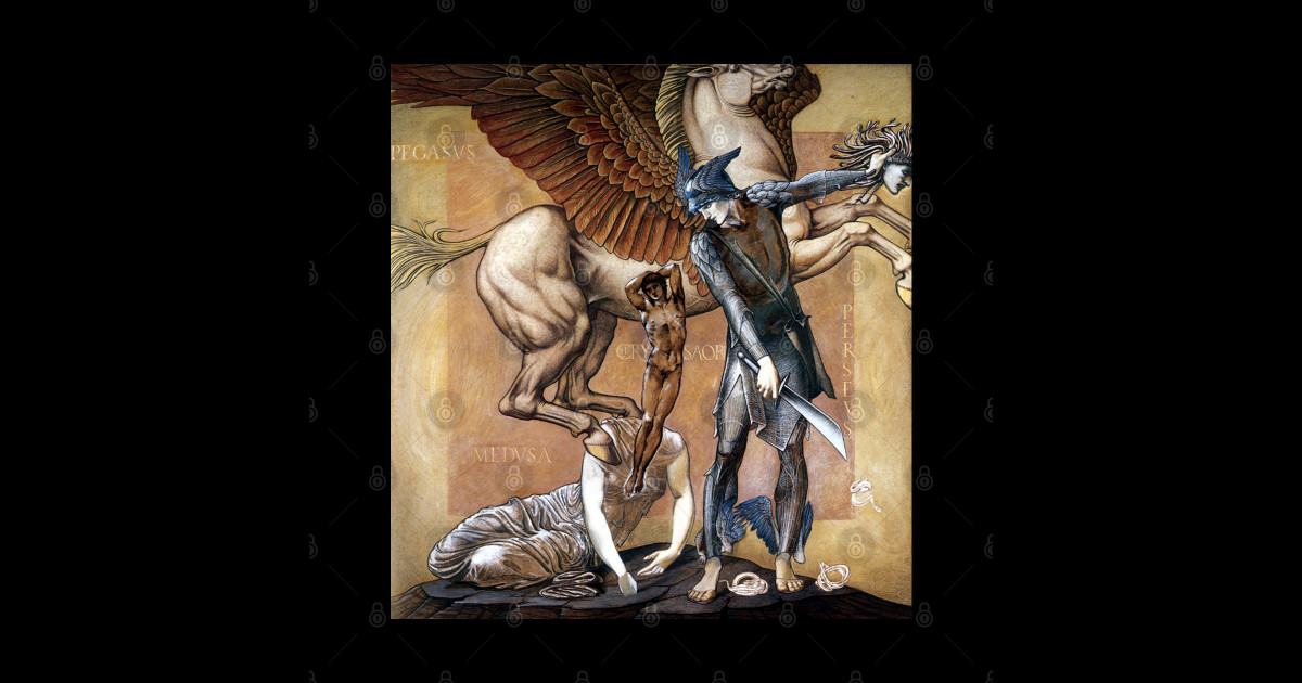 The Death of Medusa (The Birth of Pegasus and Chrysaor) - Edward Coley ...