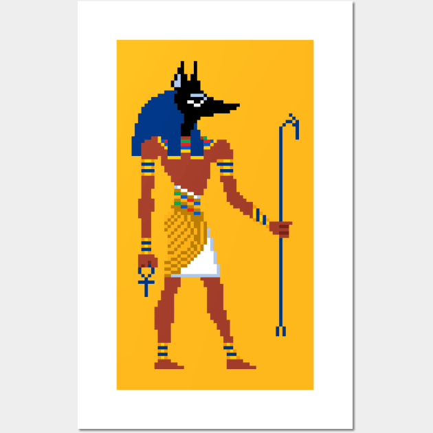 Anubis hieroglyph pixel art - Anubis - Posters and Art Prints | TeePublic