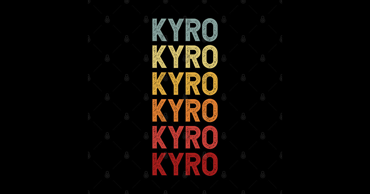 Kyro Name Vintage Retro Gift Named Kyro - Kyro - T-Shirt | TeePublic