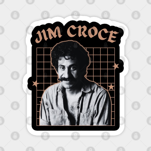 Jim croce --- 70s aesthetic - Jim Croce - Magnet | TeePublic