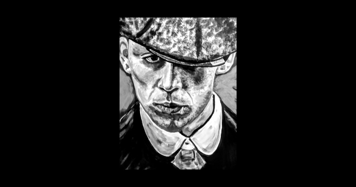 Peaky blinder in mono - Peaky Blinder - Sticker | TeePublic