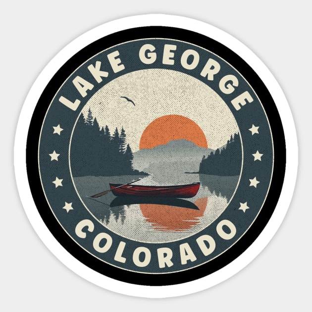 Lake George Colorado Sunset - Lake George - Sticker | TeePublic