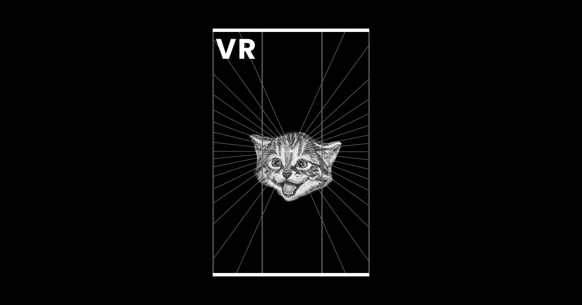 Vr cat - Vr Cat - Sticker | TeePublic