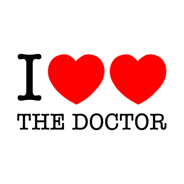 I LOVE THE DOCTOR. DOCTOR WHO 2-HEARTED DESIGN - Doctor Who - T-Shirt ...