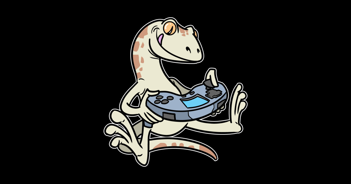 Gaming Gamer Gecko Controller Lizards - Gecko - Posters and Art Prints ...