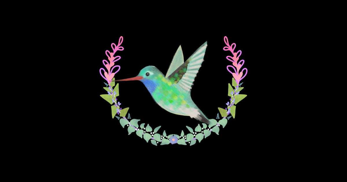 Broad-billed Hummingbird - Hum - Sticker | TeePublic