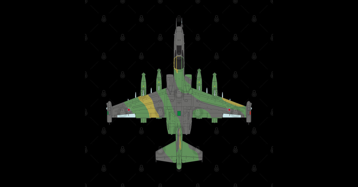 Su-25 Frogfoot - Fighter Jet - Sticker | TeePublic