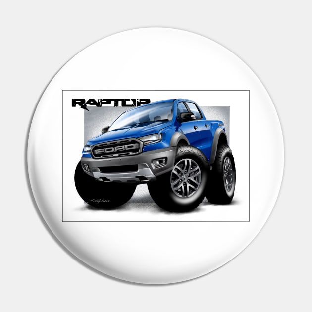 Ford Ranger Raptor - Ford - Pin | TeePublic