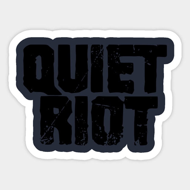 Quiet Riot Icon Black - Quiet Riot - Sticker | TeePublic
