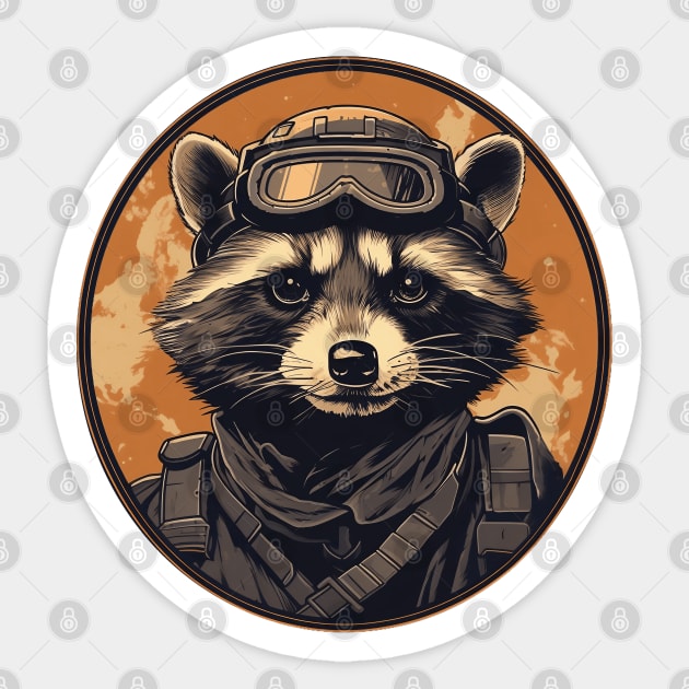 Raccoon Pilot Aviator Vintage Portrait - Raccoon Pilot Aviator ...