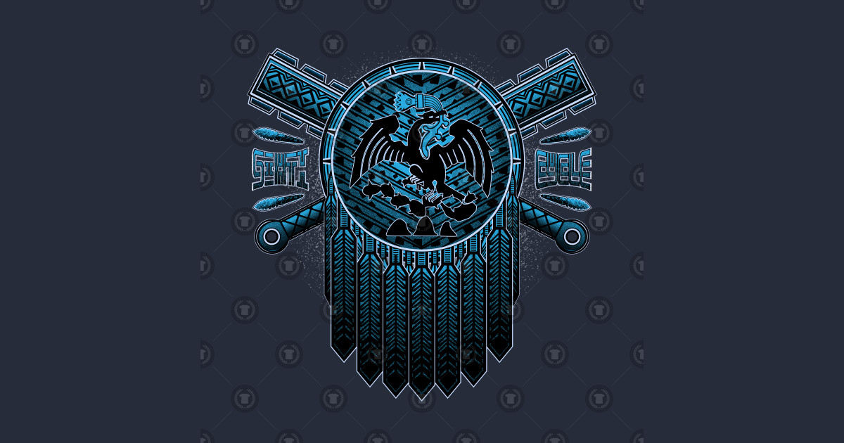 Aztec Mexica Heraldry Shield & Weapons - Aztec - T-Shirt | TeePublic