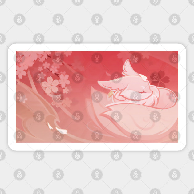 Yae Miko Namecard - Genshin - Magnet | TeePublic