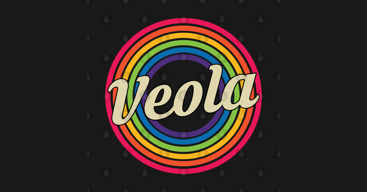 Veola - Retro Rainbow Style - Veola - T-Shirt | TeePublic