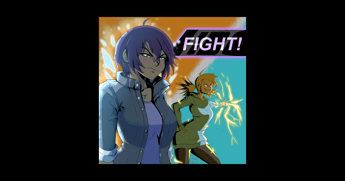 Anime fight - Anime Fight - Sticker | TeePublic