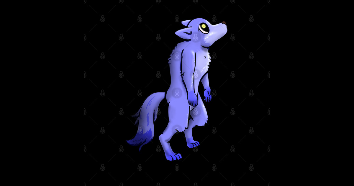 Blue Werewolf Loves the Moon - Werewolf - Magnet | TeePublic