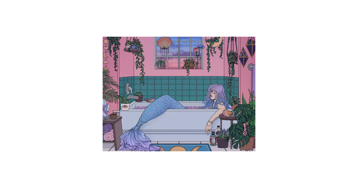 Urban Mermaid - Aesthetic - T-Shirt | TeePublic