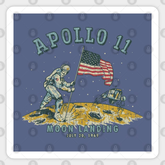 Apollo 11 Moon Landing 1969 - Astronaut - Sticker | TeePublic