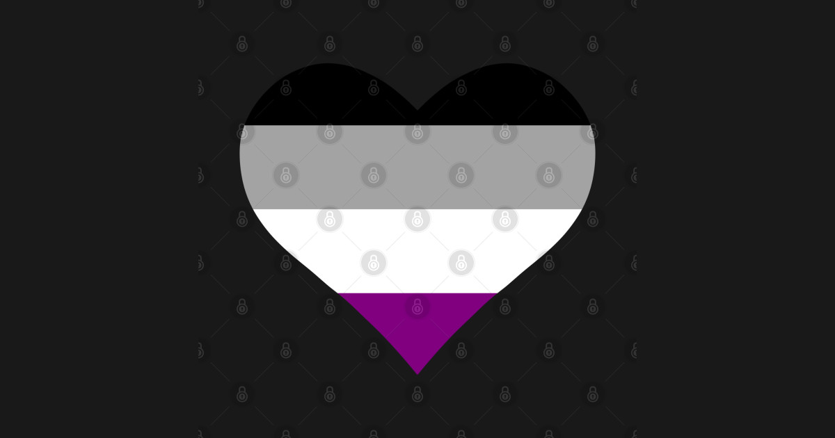 Acesexual Flag Heart - Pride - T-Shirt | TeePublic