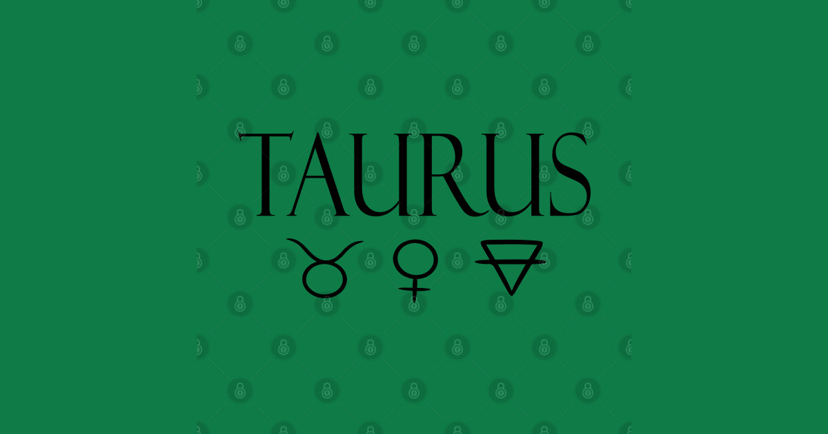 Taurus Glyph Planet Element - Taurus - T-Shirt | TeePublic