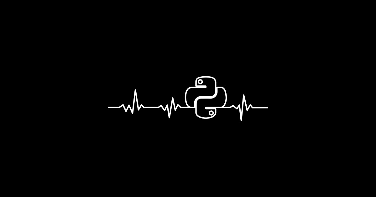 Python heart beat - Python Heartbeat - Sticker | TeePublic