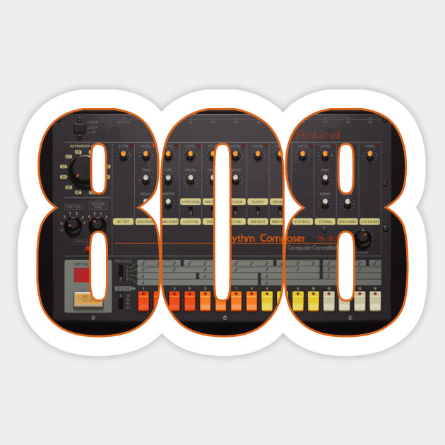 808 Beats - 808 - Sticker | TeePublic