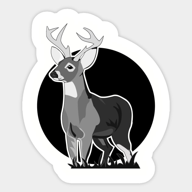 Deer Logo - Hunting - Sticker | TeePublic