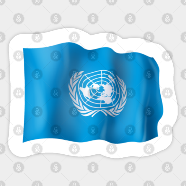 UN flag - Un - Sticker | TeePublic