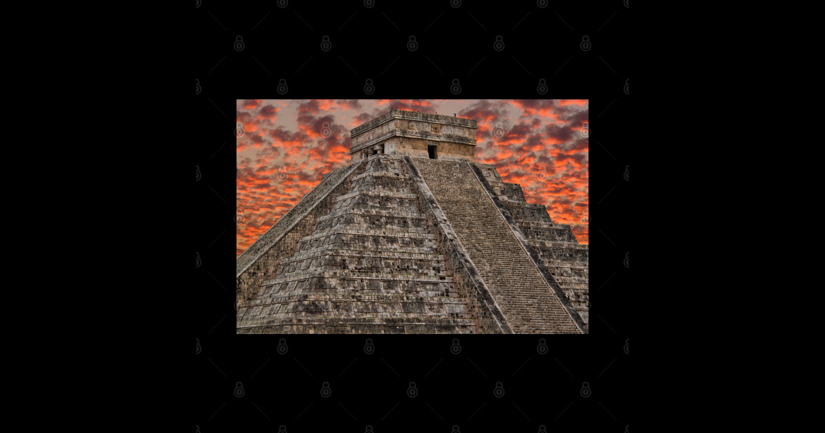 El Castillo. Chichen Itza. Mexico - Chichen Itza - Sticker | TeePublic