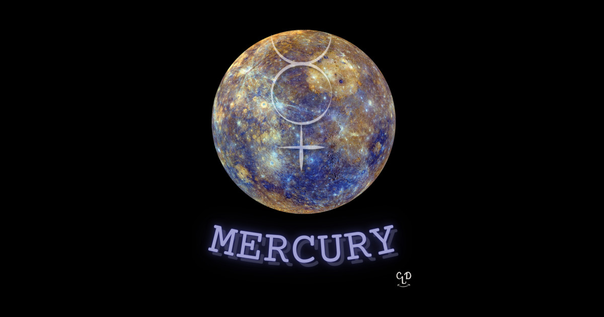 Mystical Mercury Design - Astrology Symbol & Planet Art - Astrology ...