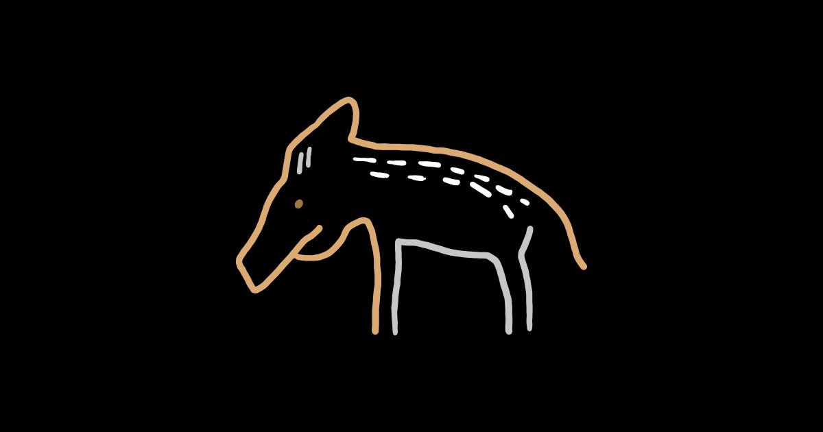 Young Boar - Minimal Line Drawing - Animal - Posters and Art Prints ...