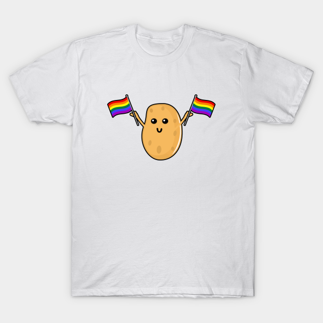 Pride Potato With LGBTQ Flags - Gay Pride - T-Shirt | TeePublic
