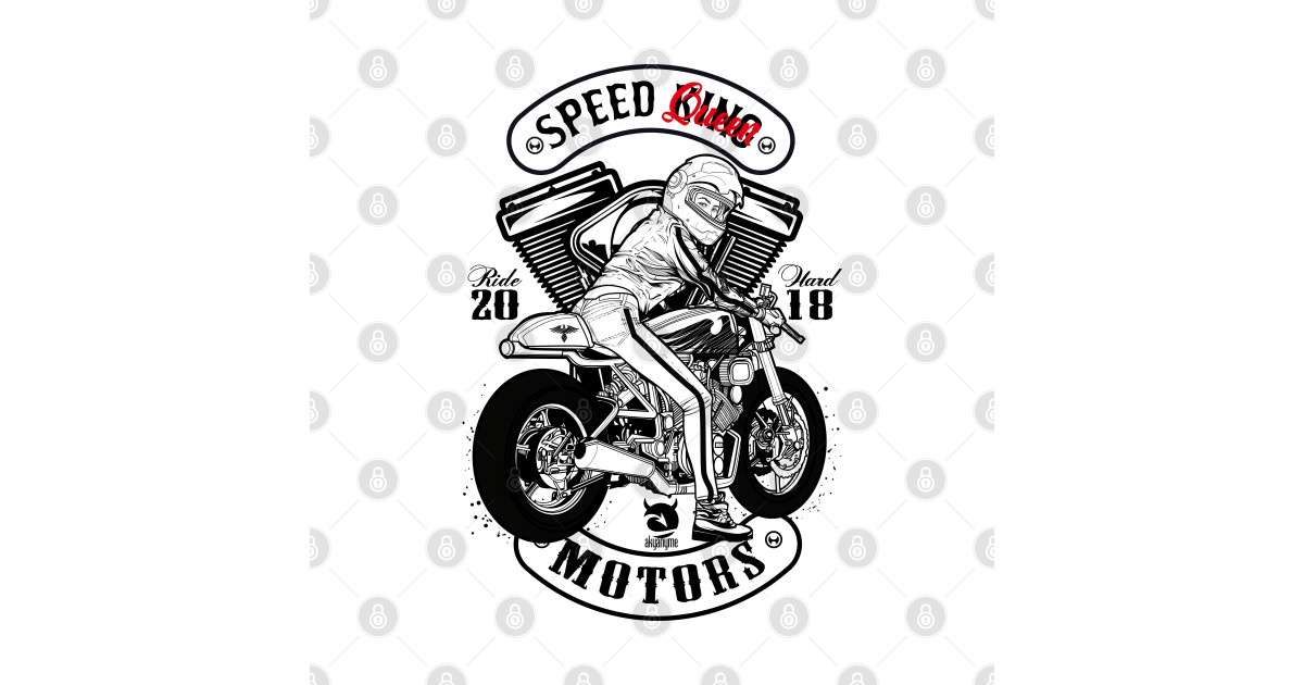 Speed Queen Motors - Motorcycle - T-Shirt | TeePublic