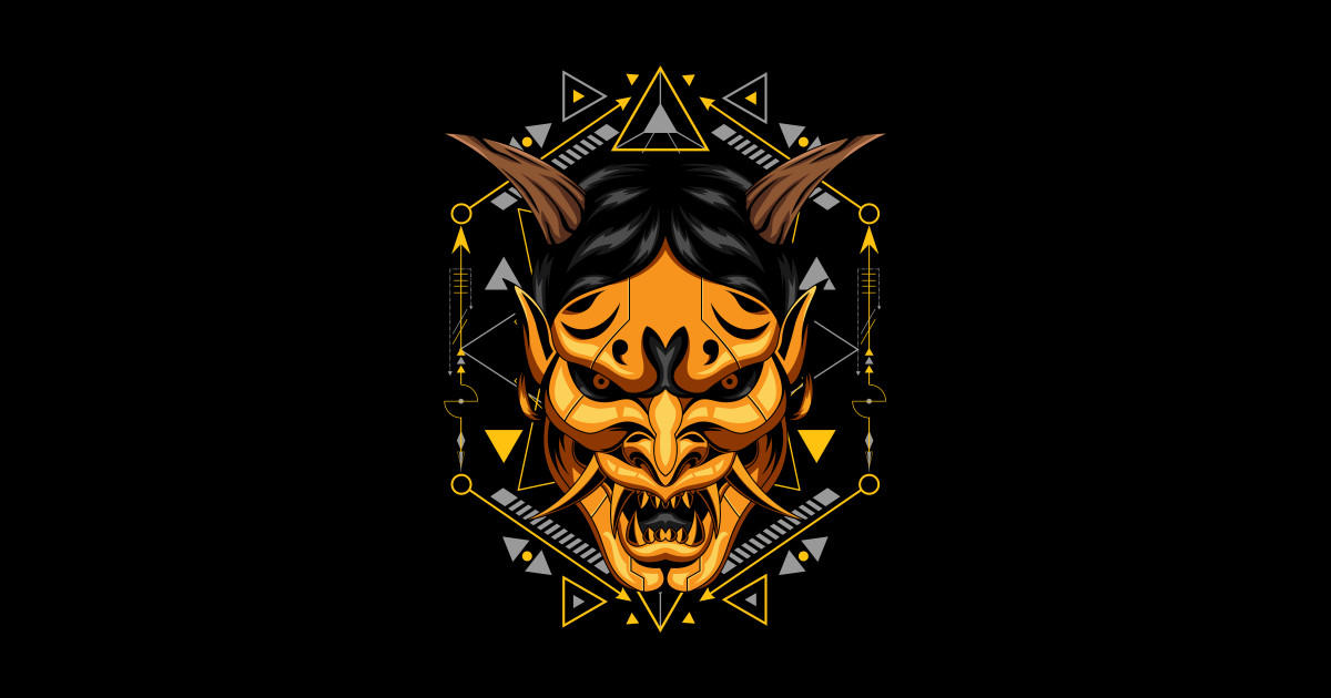 oni shinigami samurai japan - Oni Shinigami Samurai Japan - Sticker ...