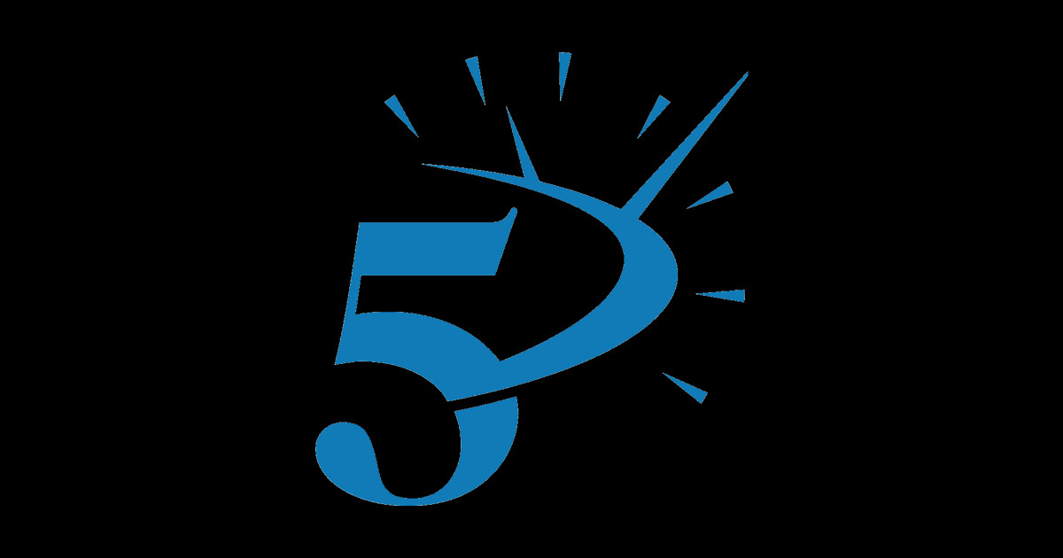 5 Logo - 5 Minute Biographies - Sticker | TeePublic