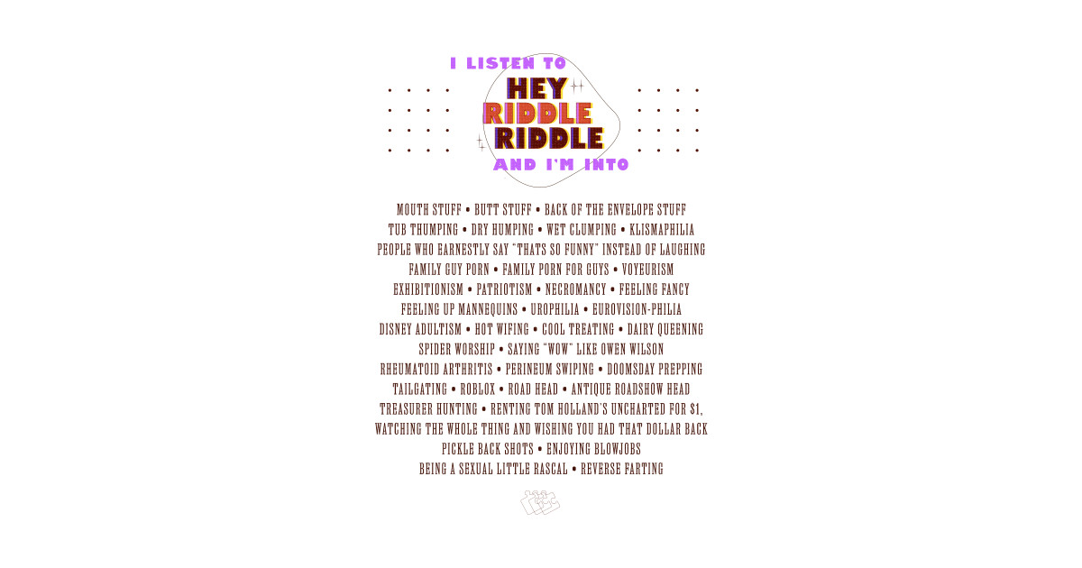 Season 2 Demographic List Light - Hey Riddle Riddle - T-Shirt | TeePublic