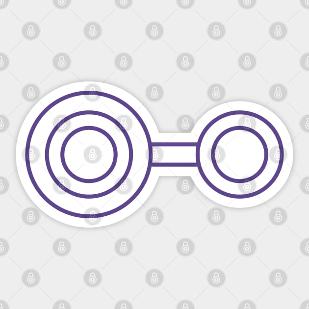 Knowledge Crest - Digimon - Sticker | TeePublic