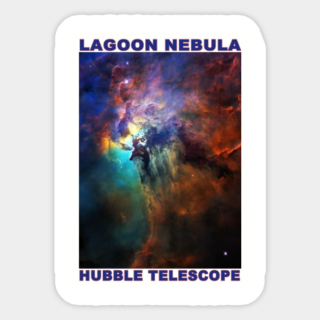 Hubble Lagoon Nebula - Outer Space - Sticker | TeePublic