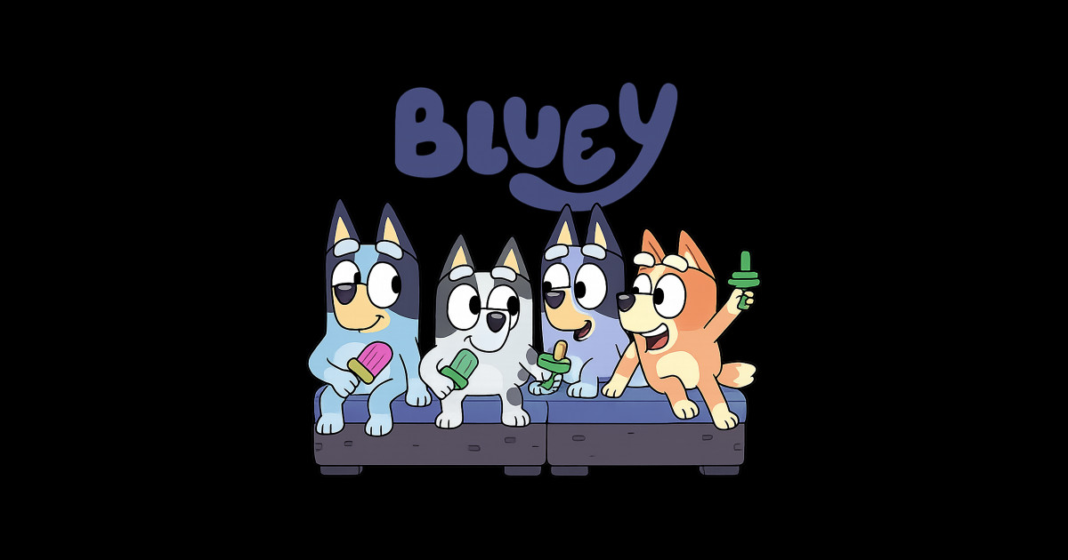 In My Bluey Mom Era, Bluey Family, Blue Dog, Bluey And Friends Vintage ...