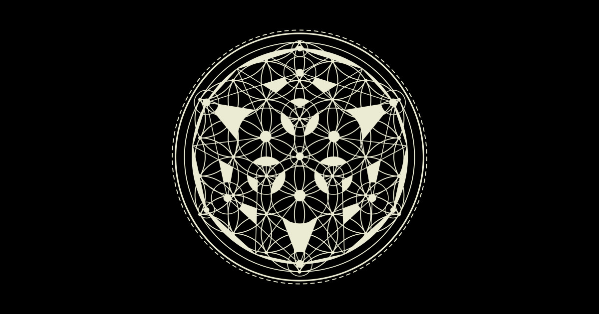 Flower of Life Mandala Sacred Geometry - Psytrance - Sticker | TeePublic