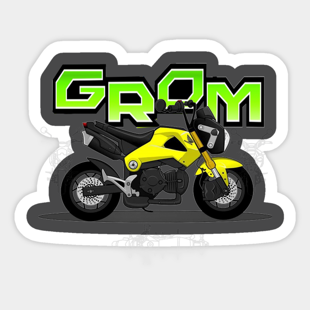 Grom - Motorcycle - Sticker | TeePublic