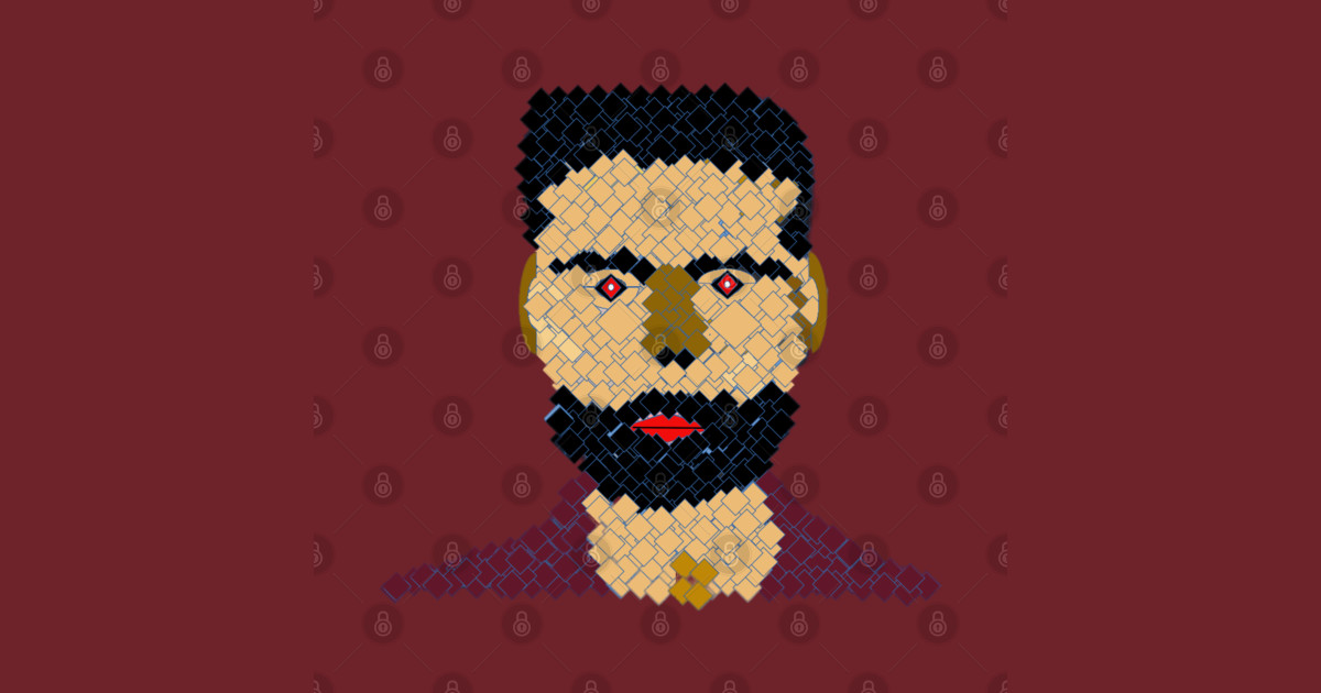 Man PIXELATE Template Design - Pixelated - T-Shirt | TeePublic