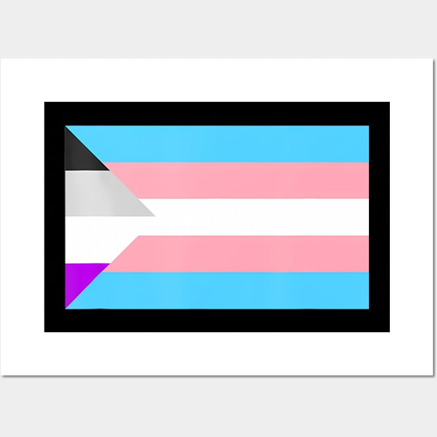 Trans Flag Colors Lgbt - Trans Flag Colors Lgbt - Posters and Art ...