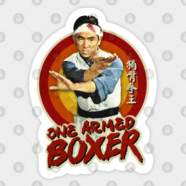 One Armed Boxer - One Armed Boxer 1972 - Sticker | TeePublic