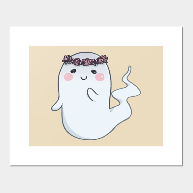 Flower Crown Ghost - Ghost - Posters and Art Prints | TeePublic