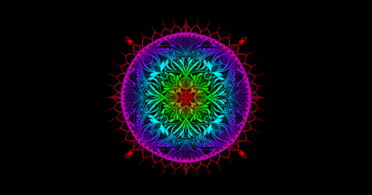 Mandala 2 - Colors - Mandala - Sticker | TeePublic