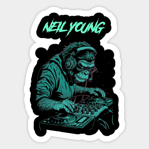 NEIL YOUNG FAN ART - Neil Young Fan Art - Sticker | TeePublic