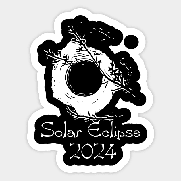 Solar Eclipse 2024 - Solar Eclipse - Sticker | TeePublic