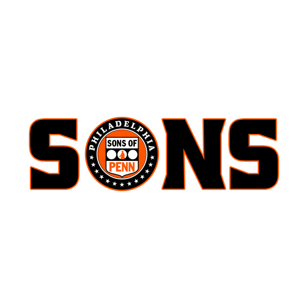 SONS logo - Sonsofpenn - T-Shirt | TeePublic