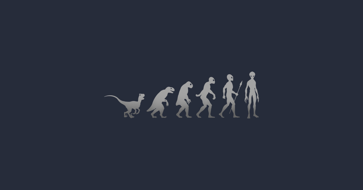 Alien evolution - Evolution - T-Shirt | TeePublic