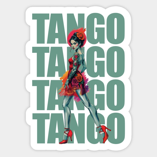 TANGO DANCER WOMAN GIF - Tango Dancer Woman Gif - Sticker | TeePublic